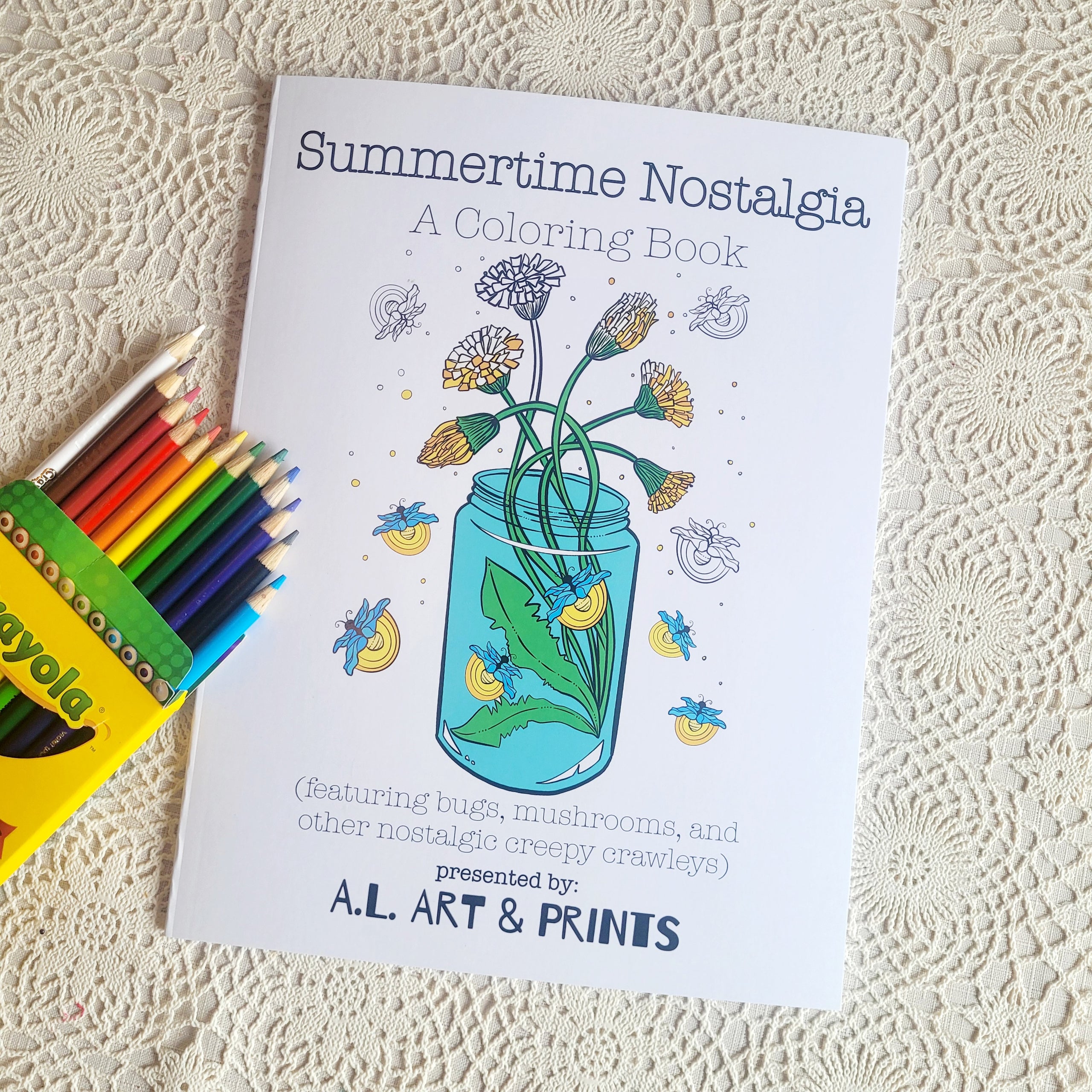 "Summertime Nostalgia" Coloring Book | A.L. Art & Prints